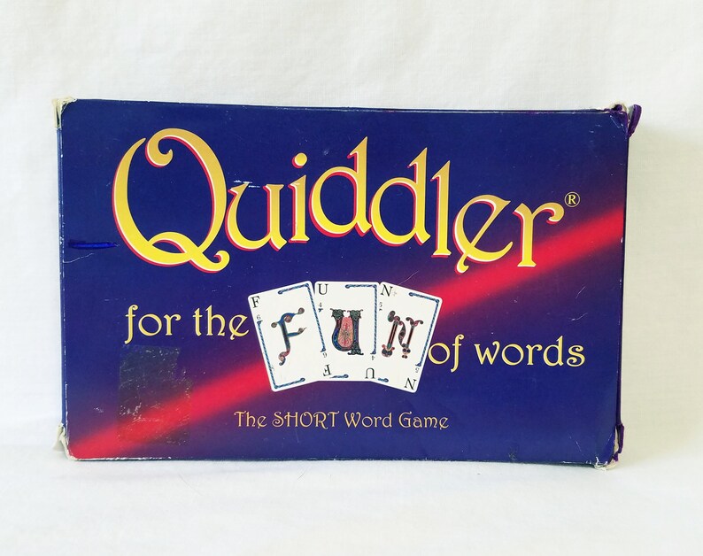 Vintage Quiddler Card Game, Short Word Edition - Etsy