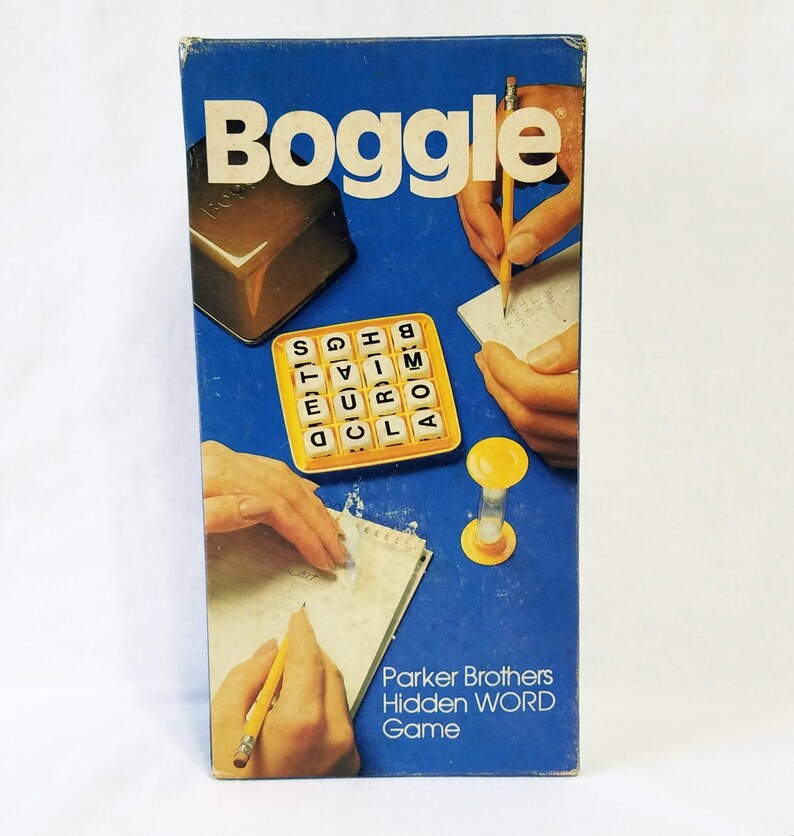 Vintage 1980 Boggle Game, Parker Brothers Word Find - Etsy
