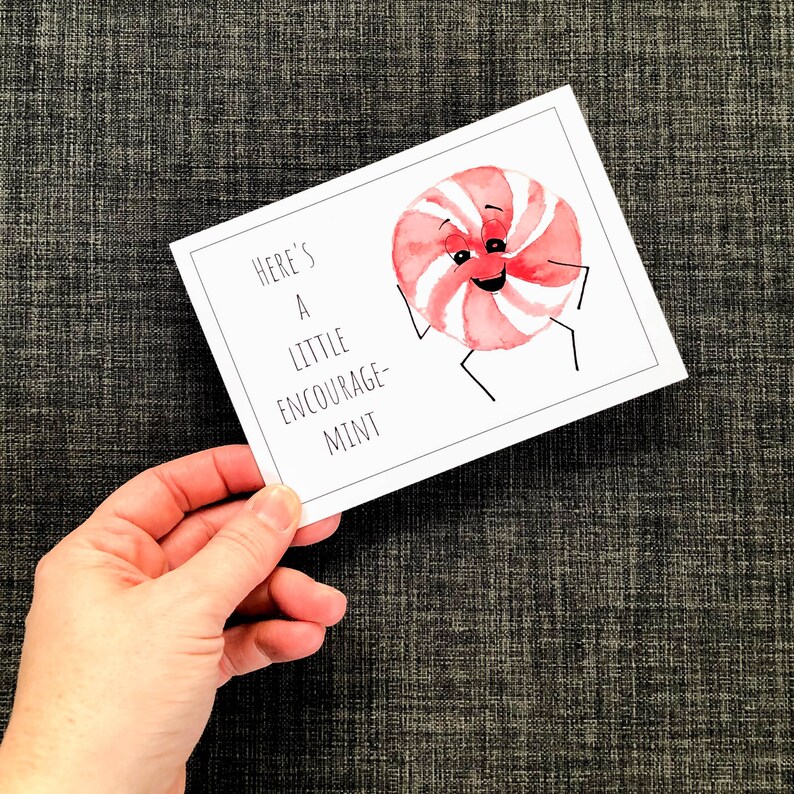 Mint Pun Encouragement Card Encouragement Greeting Card - Etsy