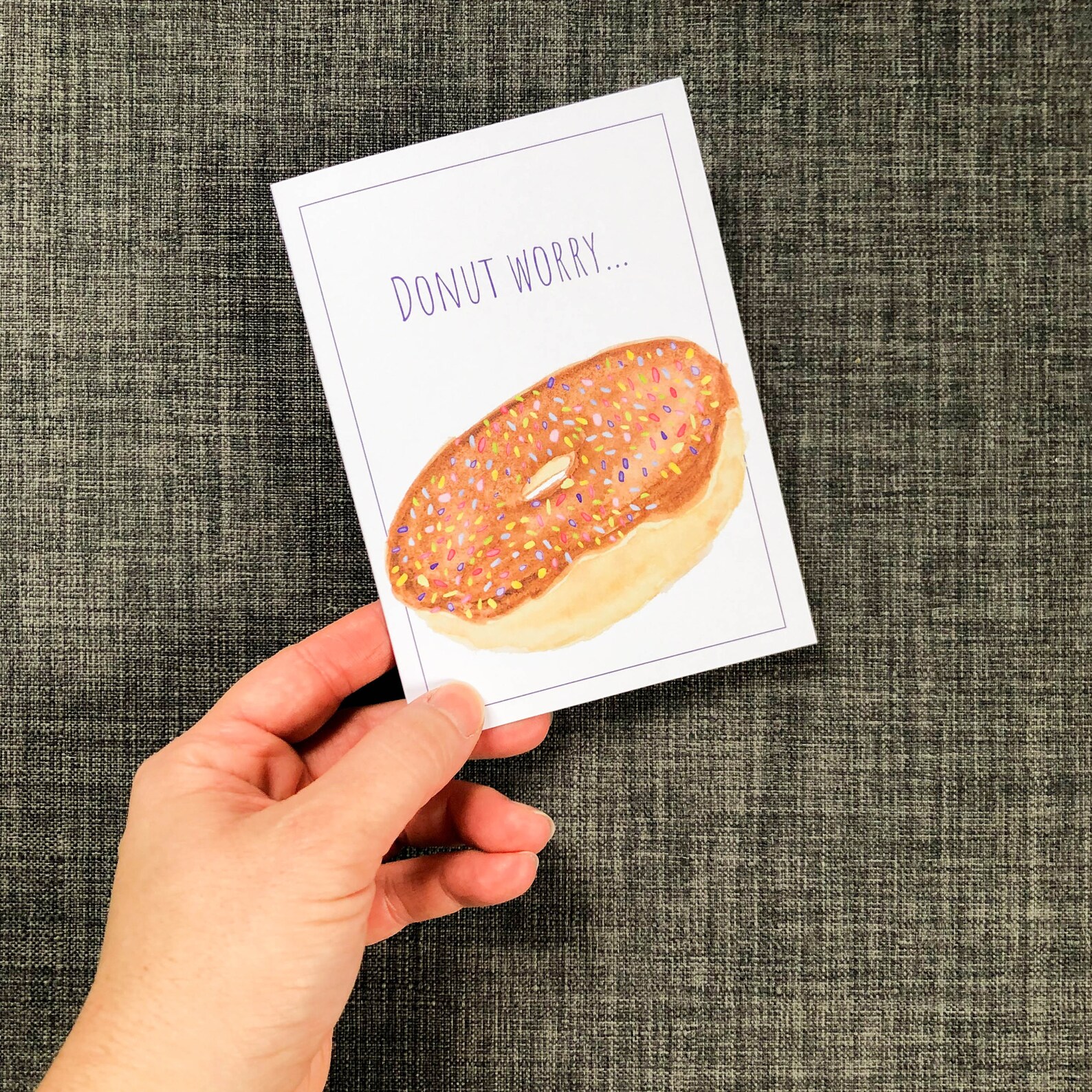 Donut Pun Encouragement Card Encouragement Greeting Card - Etsy