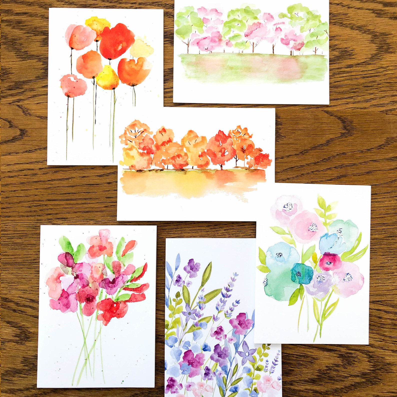 6 Pack of Blank Greeting Cards Blank Card Collection - Etsy