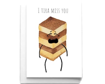 Tiramisu Joke Card | Etsy UK