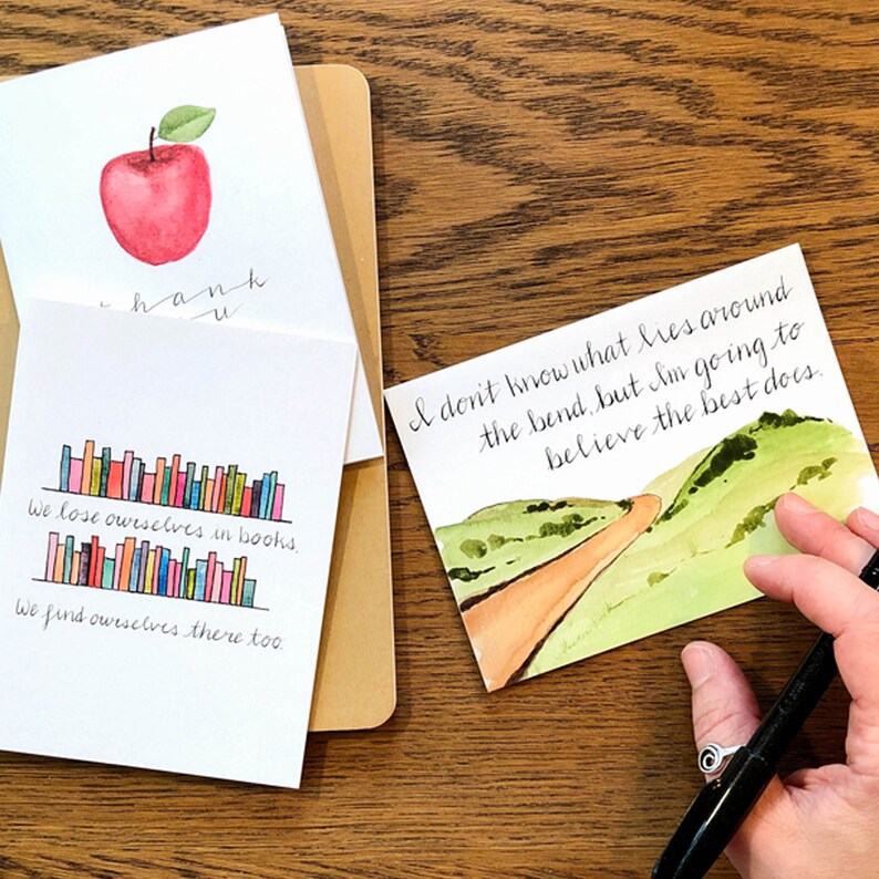 Find Ourselves in Books Blank Card Literary Greeting Card Book Card ...