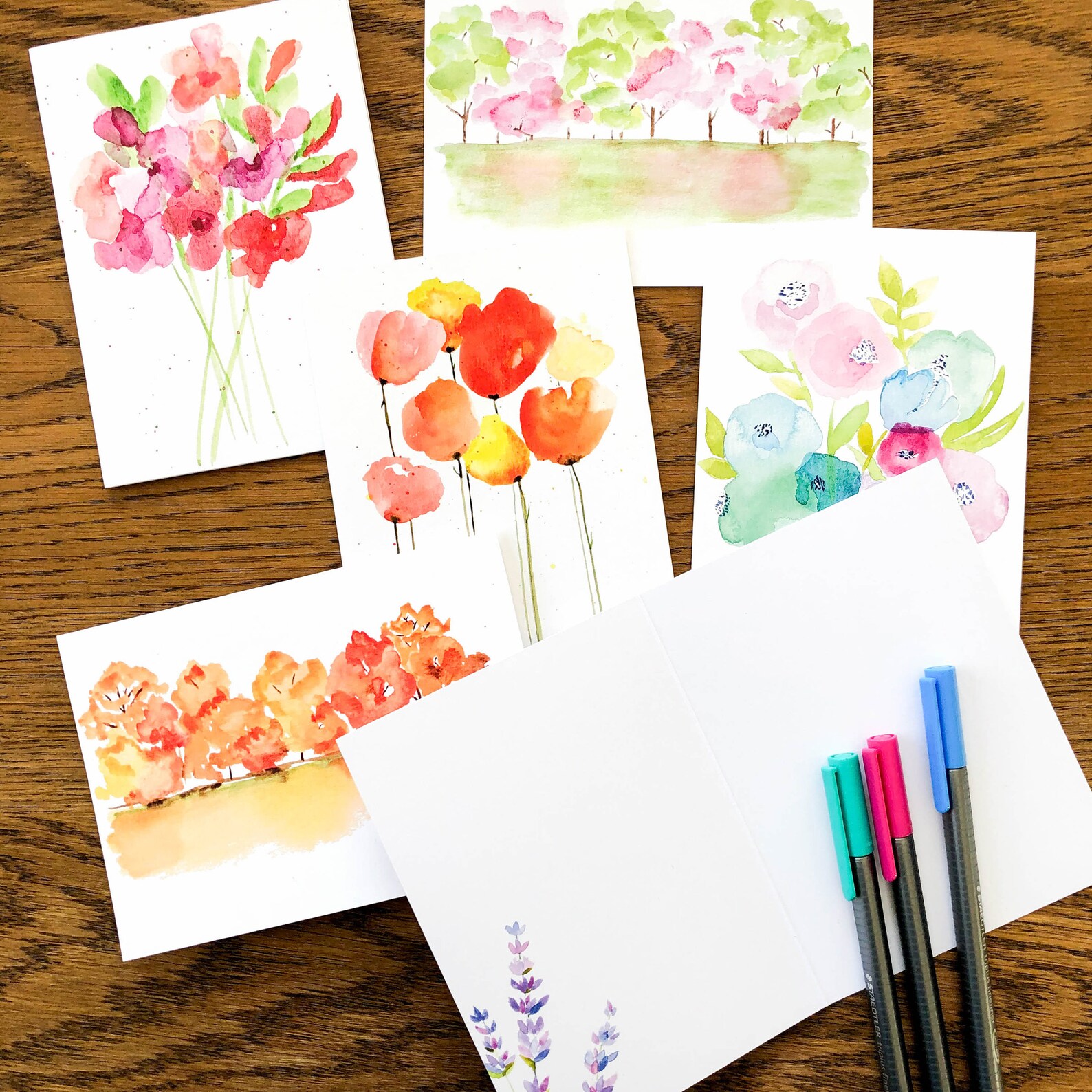 6 Pack of Blank Greeting Cards Blank Card Collection - Etsy