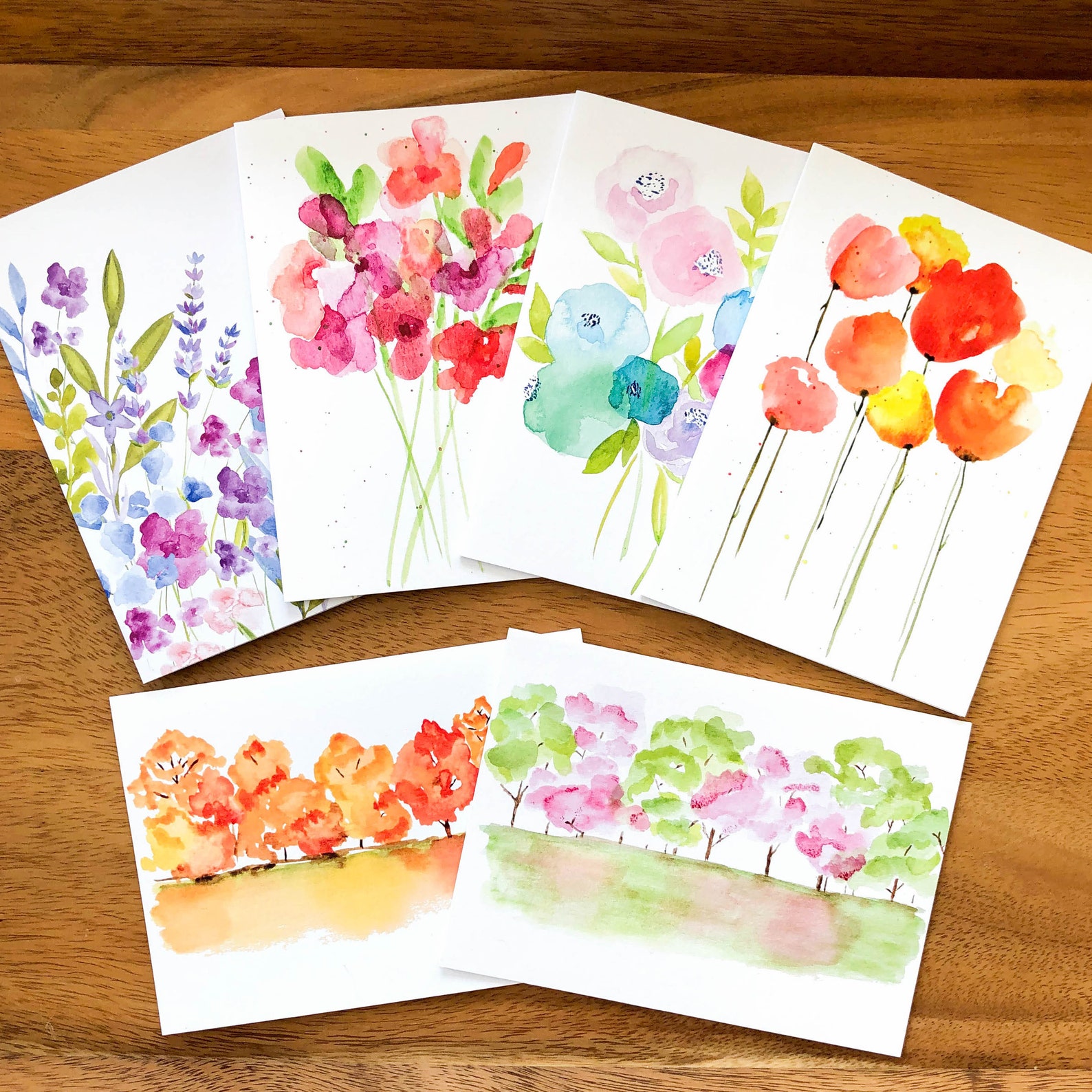 6 Pack of Blank Greeting Cards Blank Card Collection - Etsy