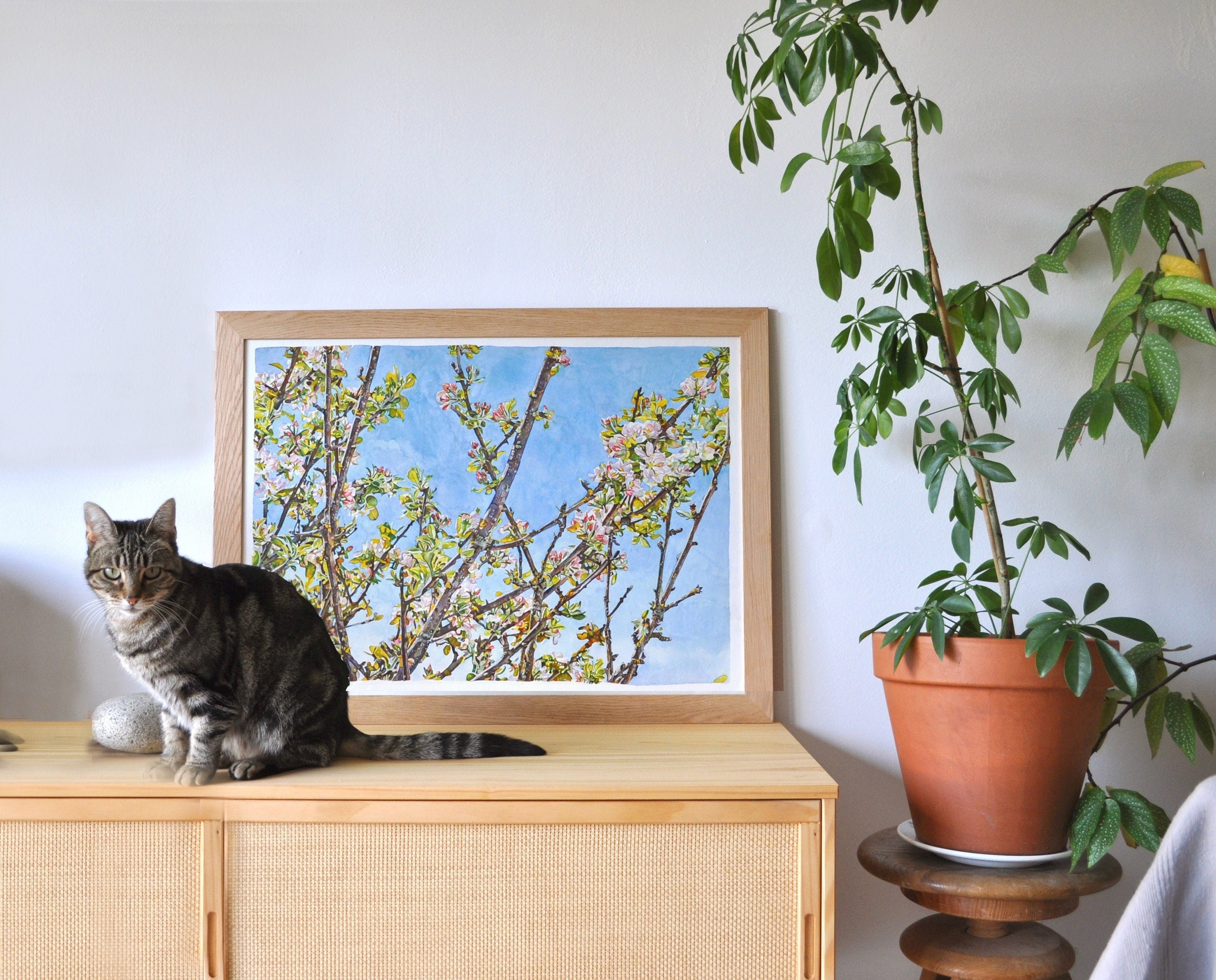 Apple Tree Art Print Watercolor Apple Tree Tree Apple - Etsy