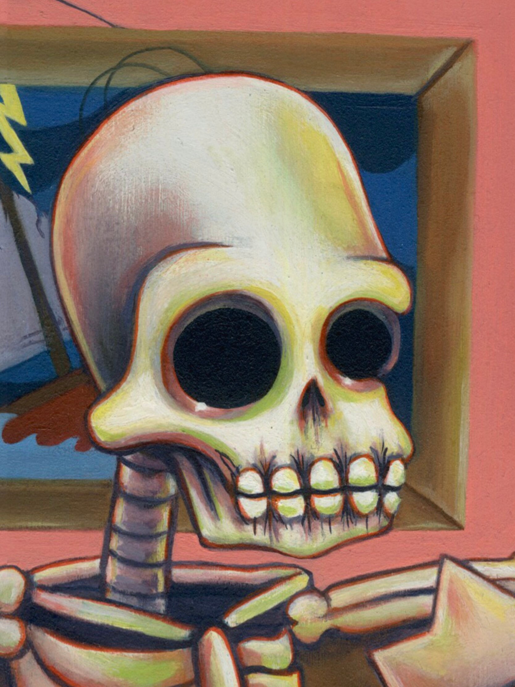 SIMPSONS SKELETON Art Prints Halloween Treehouse of Horror Couch Gag ...