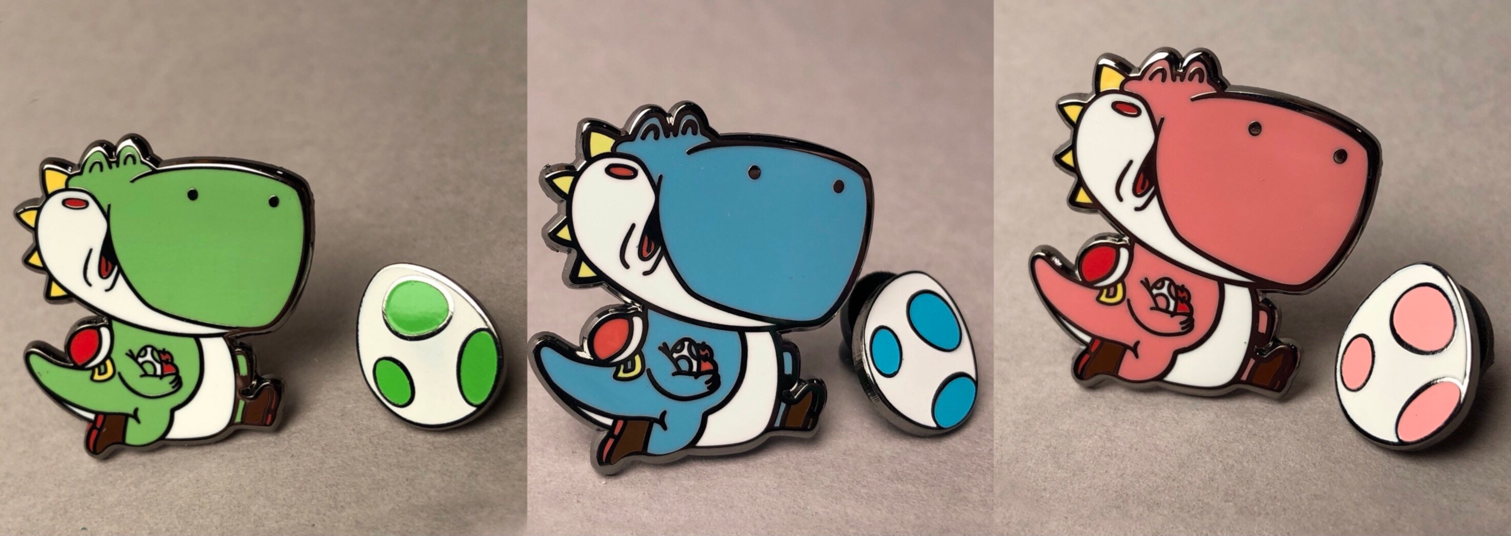 Cute MARIO & YOSHI Enamel Pins Luigi Mario Bros Enamel Pins - Etsy