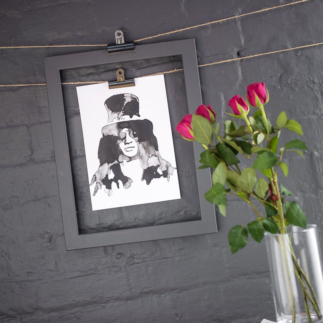 Slash Pop Art Portrait Print - Etsy