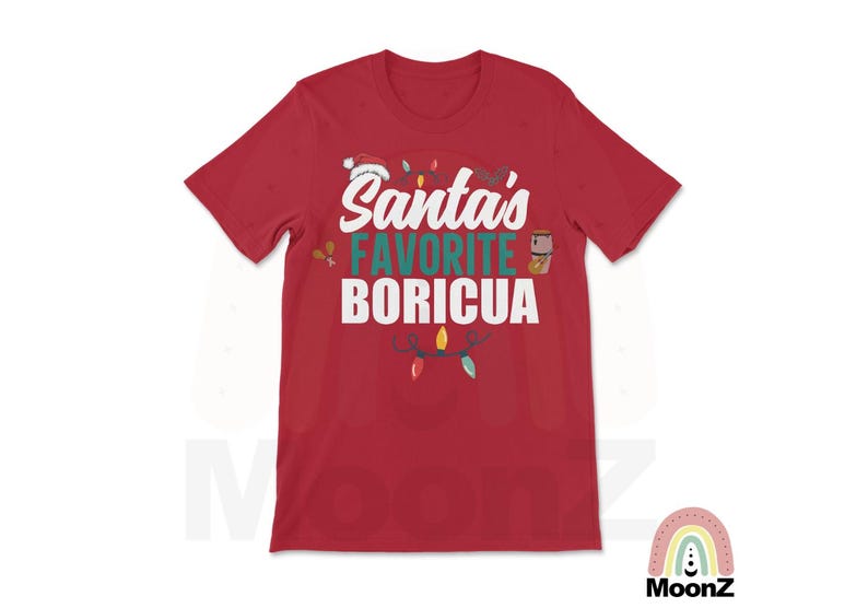 Santa's Favorite Boricua/ Boricua Shirt/ Puerto Rico/ Navidad Boricua ...