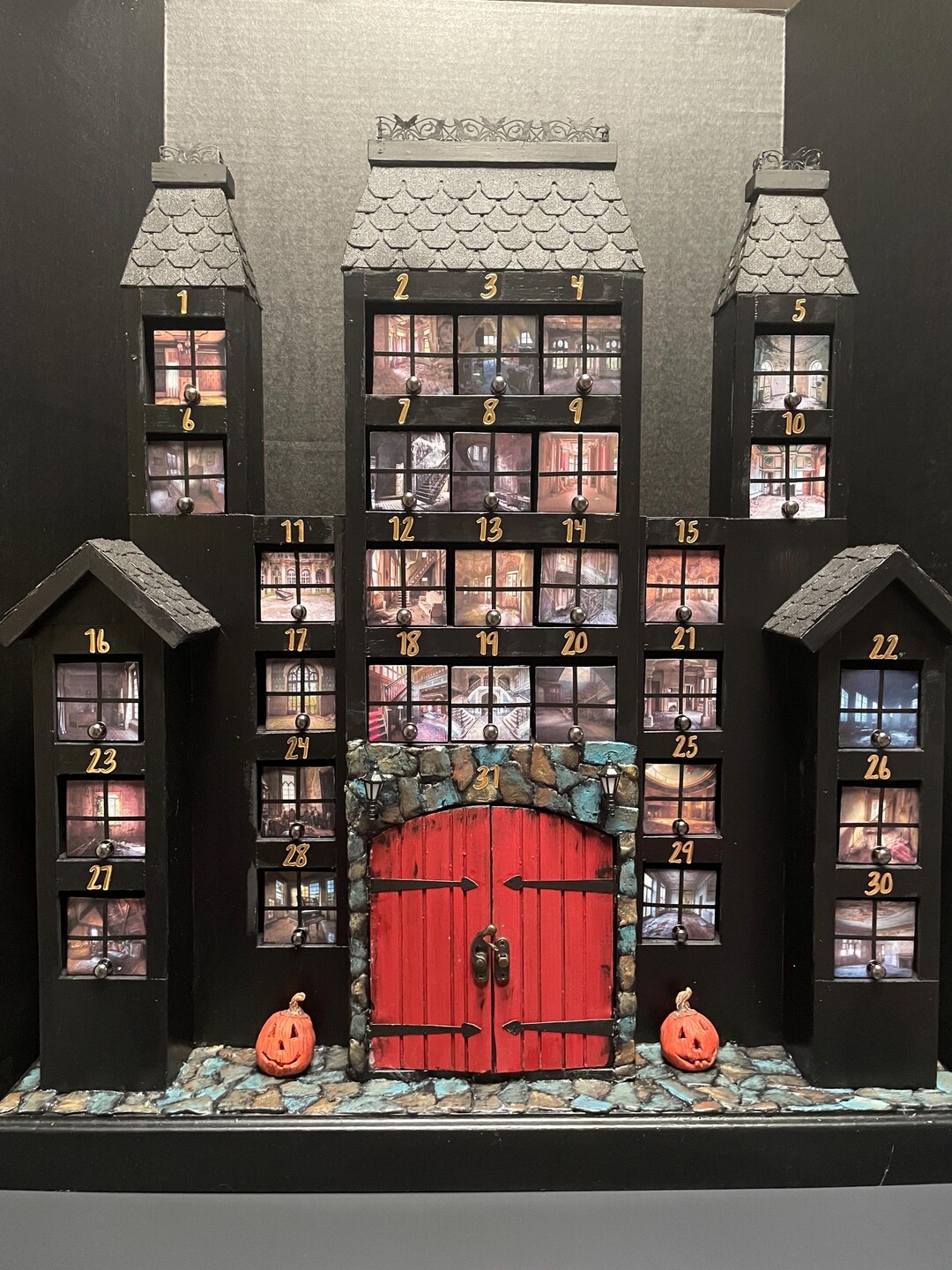The Haunted Abandoned Mansion Halloween Countdown Calendar - Etsy