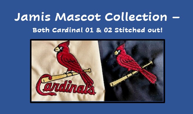 Machine Embroidery File 2 Designs 3 Files Ttl, Cardinal 02 With Both ...