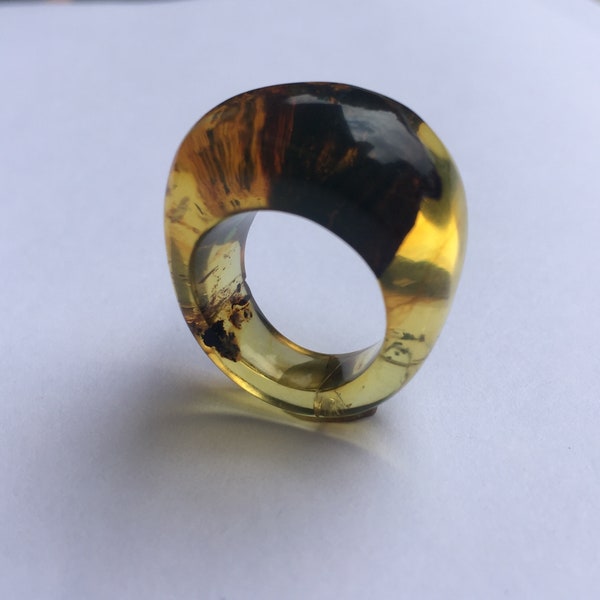Amber Ring - Etsy