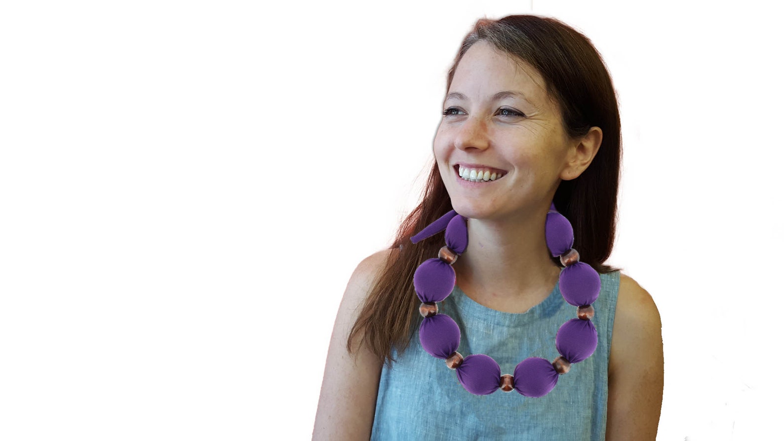 Beat Hot Flashes in Style! Nano-ice Cooling Necklace -- Solid Purple - Etsy