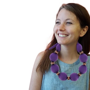 Beat Hot Flashes in Style! Nano-ice Cooling Necklace -- Solid Purple - Etsy