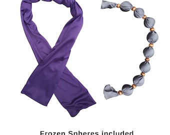 Beat Hot Flashes in Style! Nano-ice Cooling Necklace -- Solid Purple - Etsy