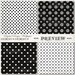 Polka Dot Digital Paper Pack ,digital Paper Black and White,black and ...