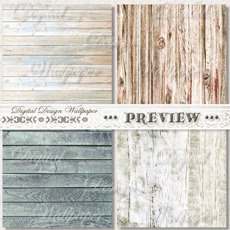COMMERCIAL Use,wood Digital Paper, Rustic Wood Digital Paper,wood ...