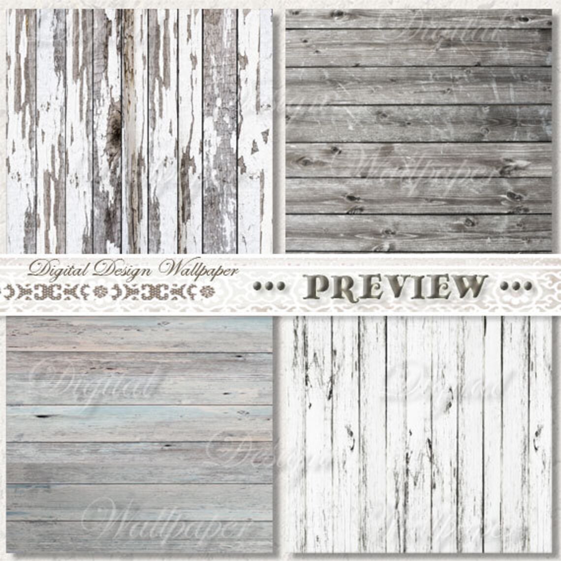 COMMERCIAL Use,wood Digital Paper, White Wood Digital Paper,rustic Wood ...