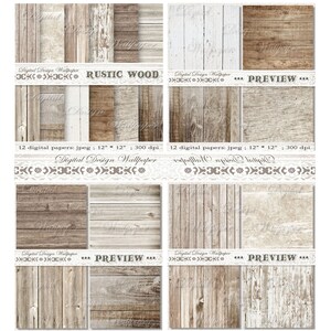 Wood Digital Paper, Wood Texture Digital Paper,weathered Wood,shabby ...