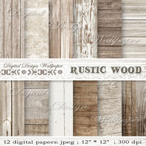 Wood Digital Paper Rustic Woodgrain Background Photography - Etsy