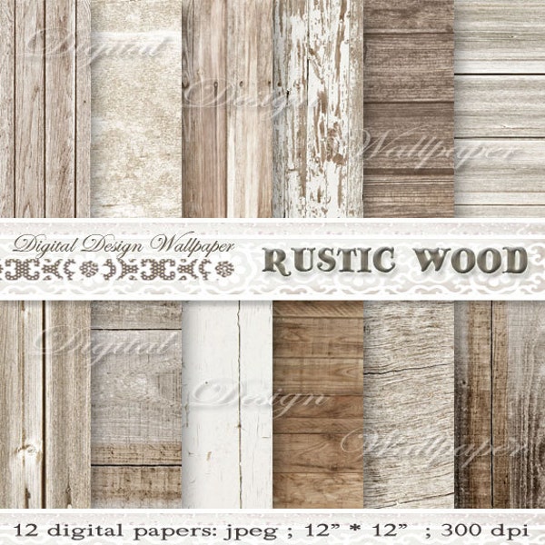 Wood Digital Paper - Etsy