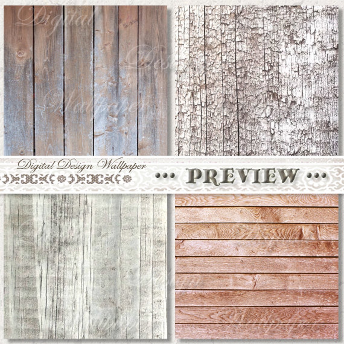 COMMERCIAL Use,wood Digital Paper, Rustic Wood Digital Paper,wood ...