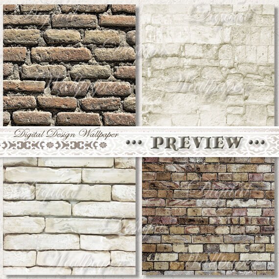 COMMERCIAL Use,brick Wallpaper, Digital Paper Pack,brick Paper,instant ...