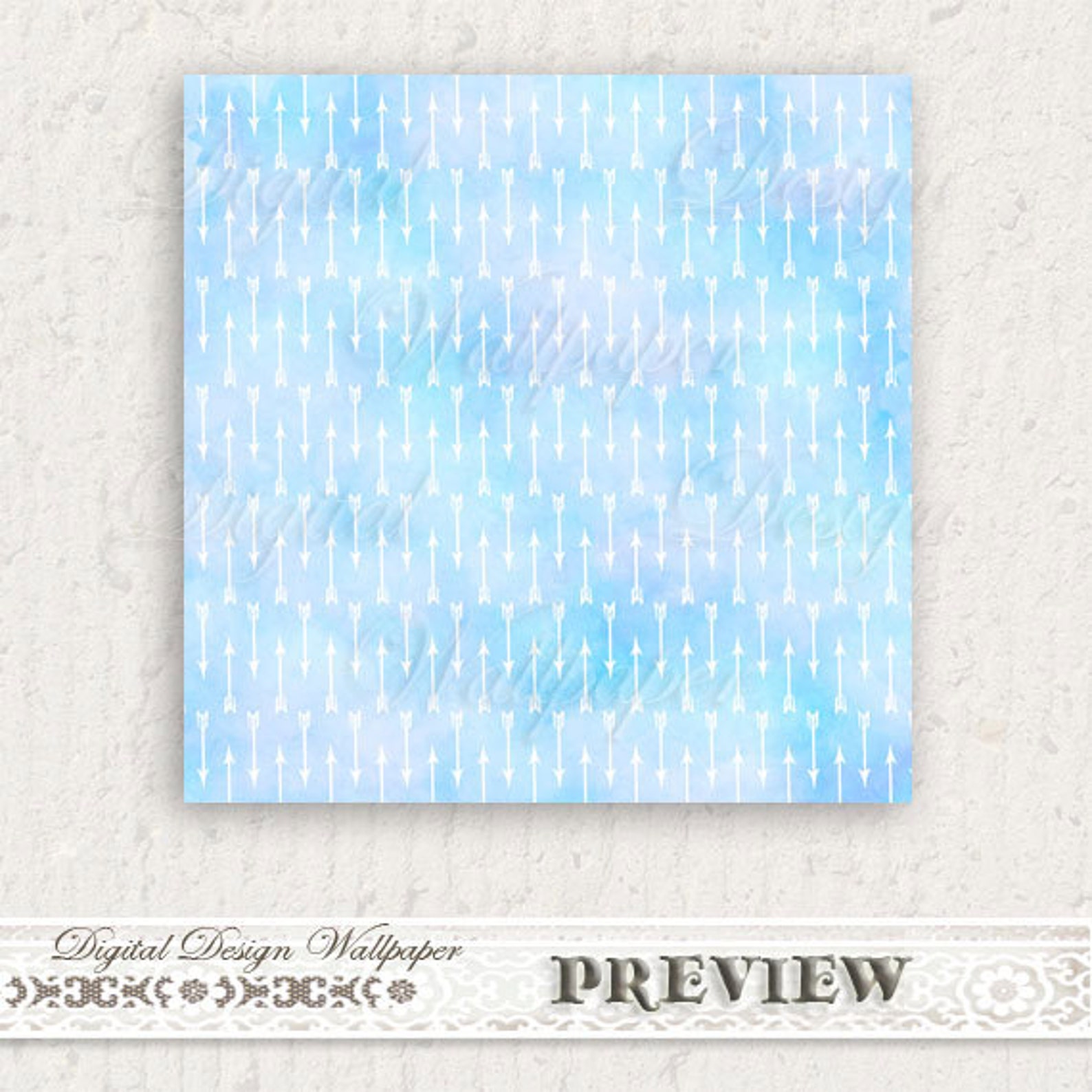 Watercolor Digital Paperbaby Blue Digital Paperdigital Paper | Etsy