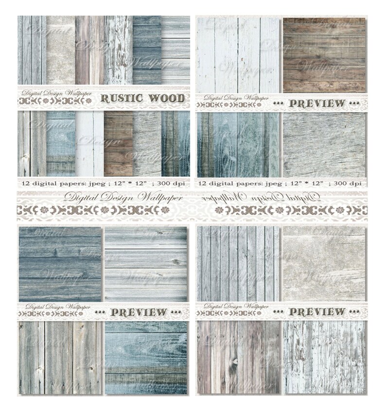 Wood Digital Paper, Wood Texture Digital Paper,weathered Wood,shabby ...