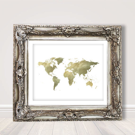 Watercolor World Mapworld Map Watercolorprintable Watercolor - Etsy
