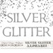 Silver Glitter Alphabetsilver Glitter Lettersblock Font - Etsy