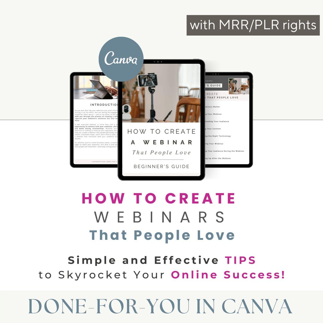 How to Create a Captivating Webinar | Create Memorable Webinars | Canva ...