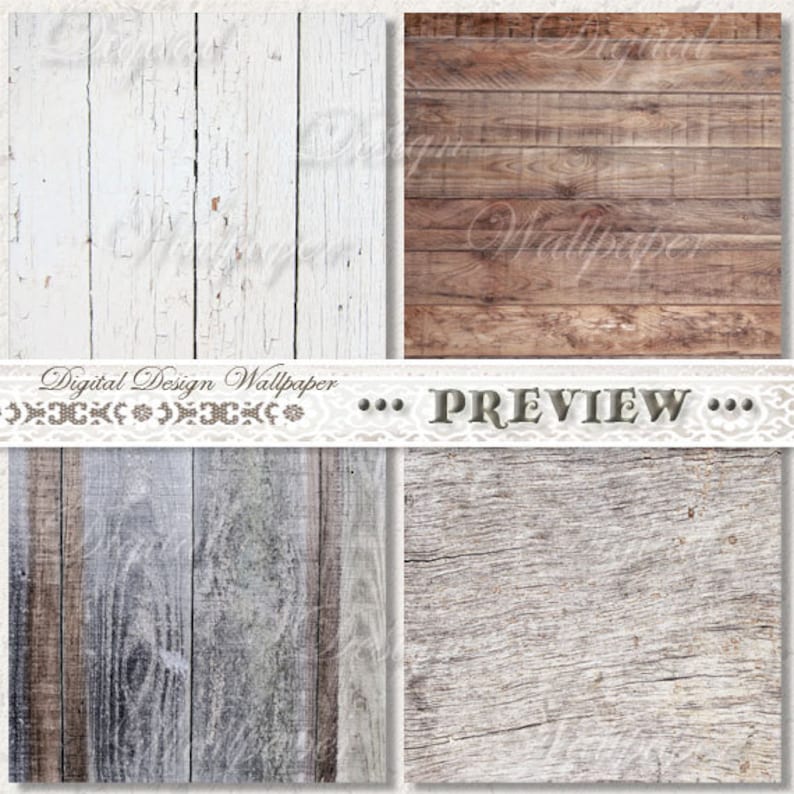 COMMERCIAL Use,white Wood,wood Digital Paper, Rustic Wood Digital Paper ...