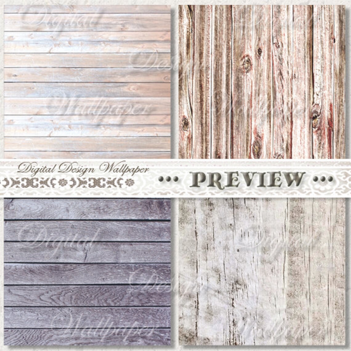 COMMERCIAL Use,wood Digital Paper, Rustic Wood Digital Paper,wood ...