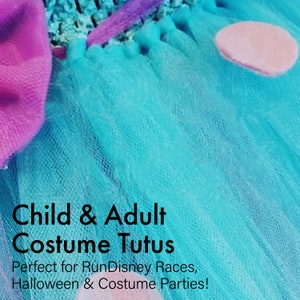 Monsters Running Tutu Costume. Big Blue Monster Little Green - Etsy