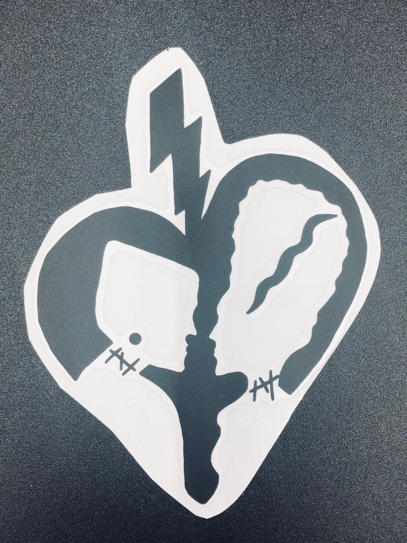 Horror Heart Decals - Etsy