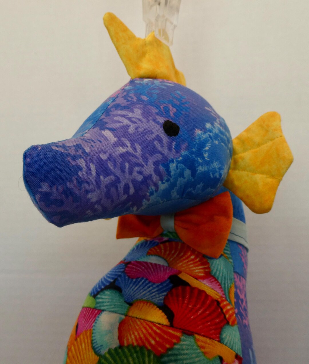 Seahorse Stuffed Toy in Reefs and Colorful Seashells - Etsy