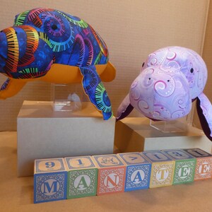 Manatee Stuffed Toy in Rainbow Keyboards - Etsy