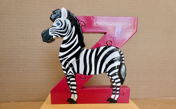 Z is for Zebra Wooden Puzzle - Etsy