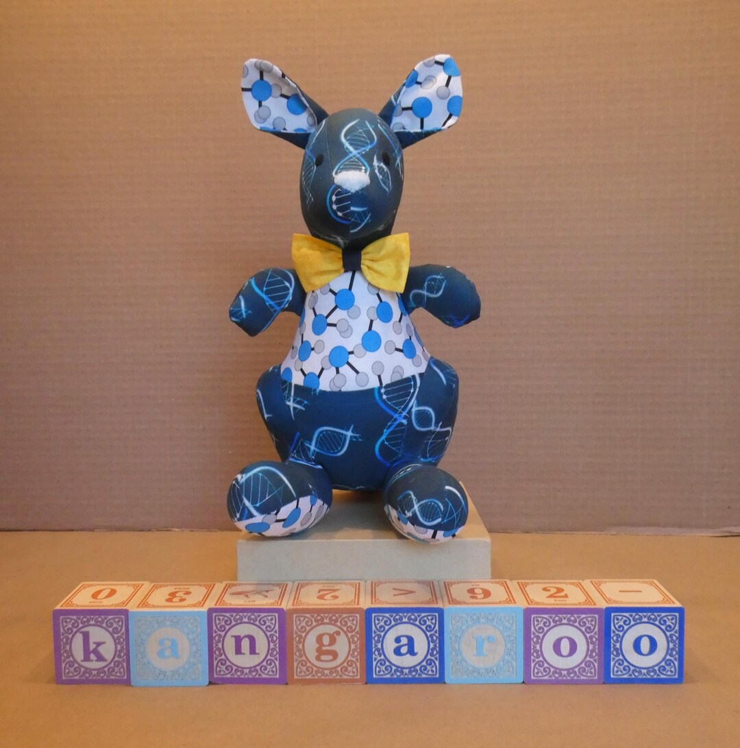 Kangaroo Stuffed Toy in DNA Strands & Molecule Models - Etsy