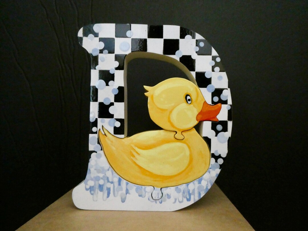D is for Duck Wooden Puzzle - Etsy