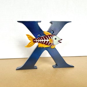 X is for X-ray Fish Wooden Puzzle glow-in-the Dark - Etsy