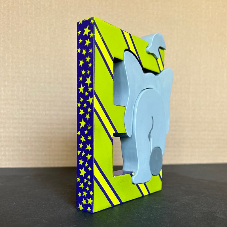 E is for Elephant Wooden Puzzle - Etsy