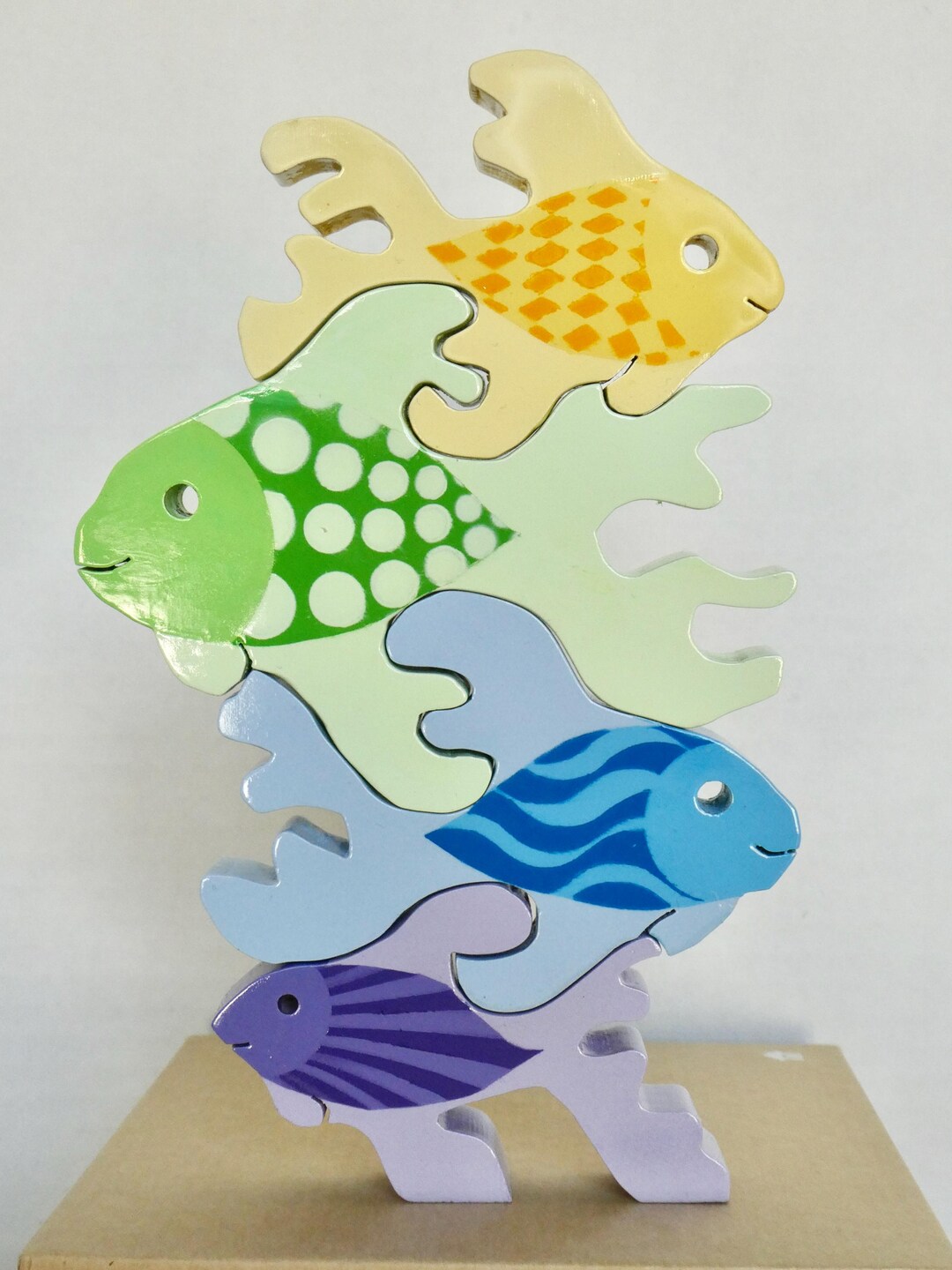 Tropical Fish Wooden Puzzle - Etsy