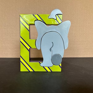 E is for Elephant Wooden Puzzle - Etsy
