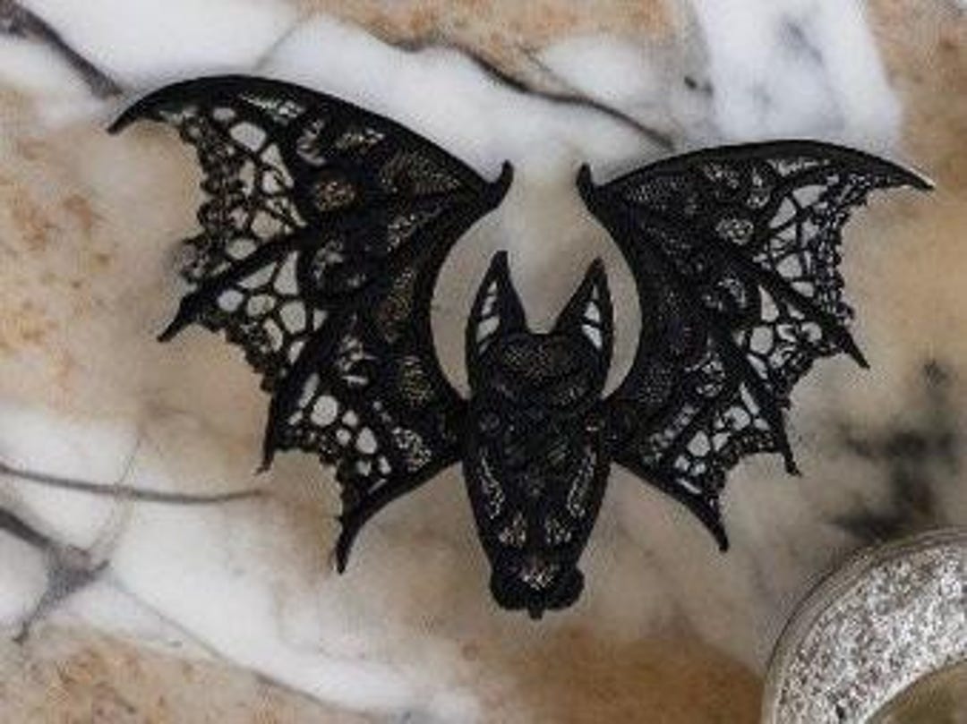 Lace Bat / Decoration / Ornament / Free Standing Lace / Design ...