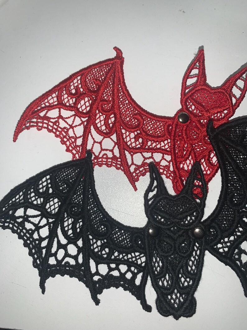 Lace Bat / Decoration / Ornament / Free Standing Lace / Design ...
