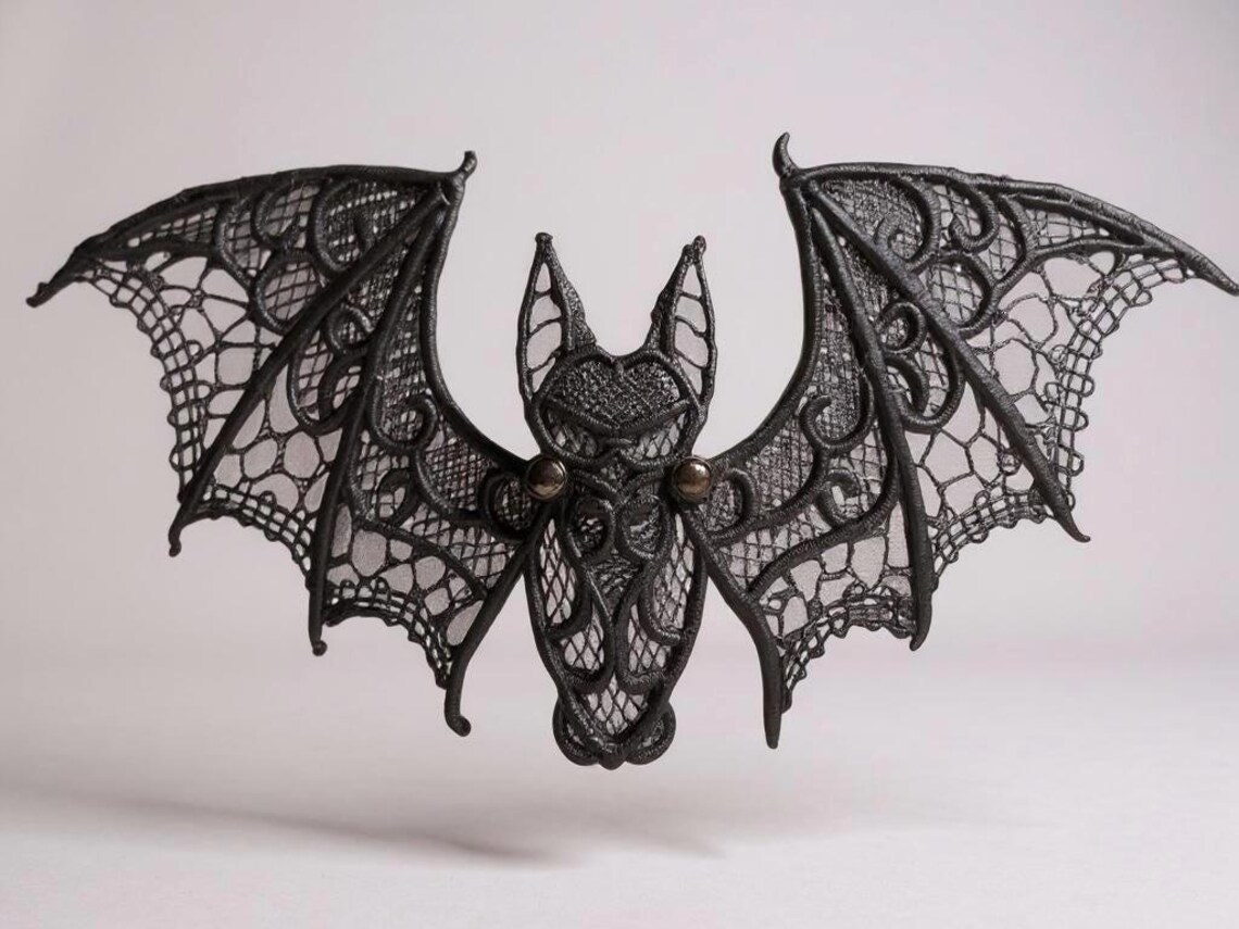 Lace Bat / Decoration / Ornament / Free Standing Lace / Design ...