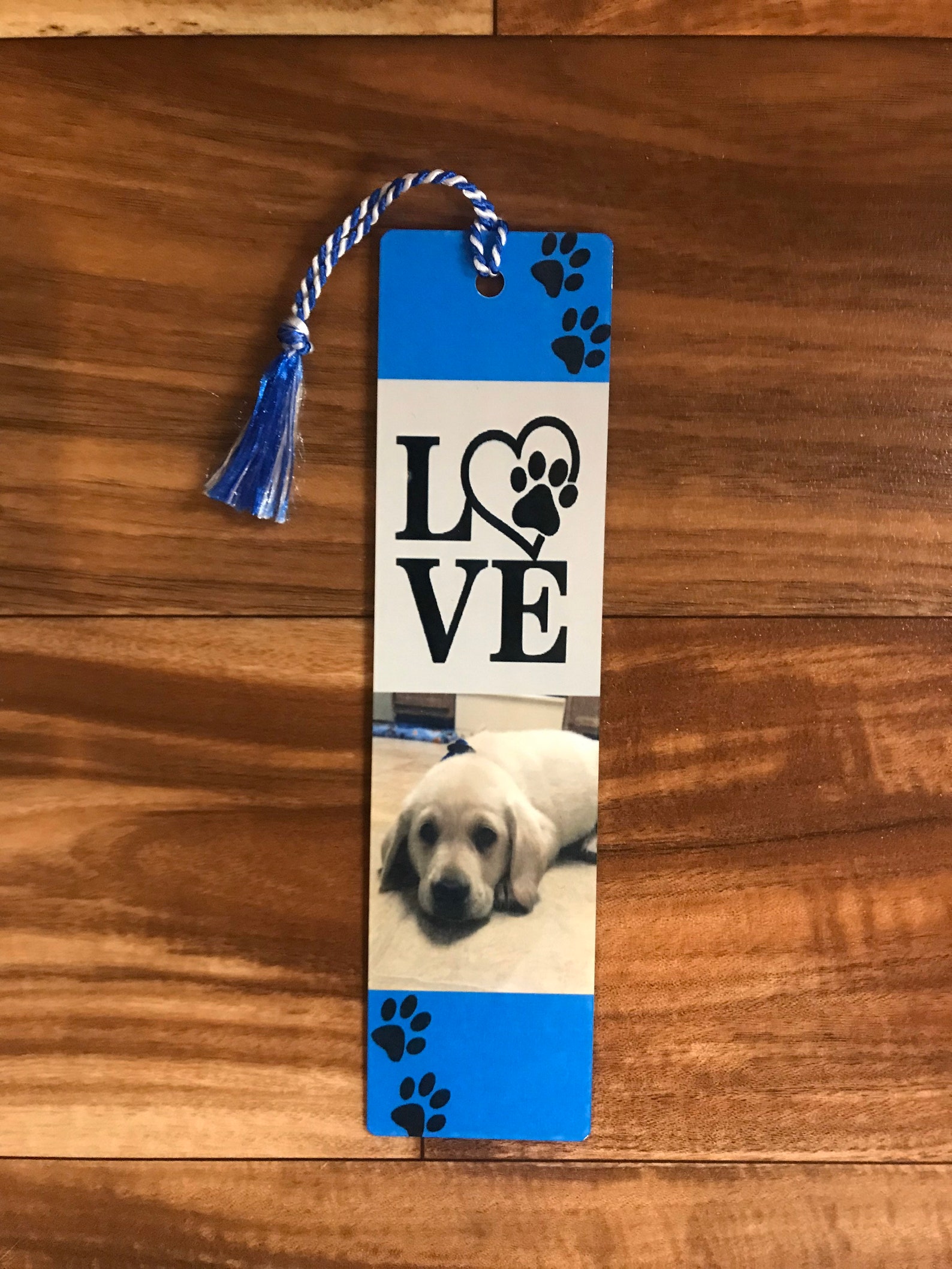 Personalized Paw Print Bookmark Custom Bookmark Photo - Etsy